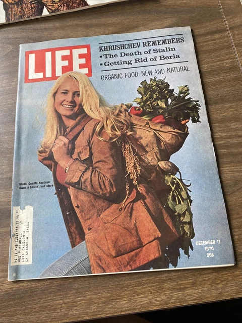 VINTAGE LIFE MAGAZINE December 11, 1970 Khrushchev Remembers Gunilla ...