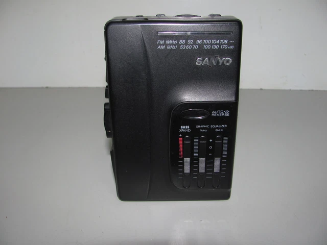 VINTAGE SANYO WALKMAN Model MGR 905K Auto Reverse Radio Cassette Tested ...