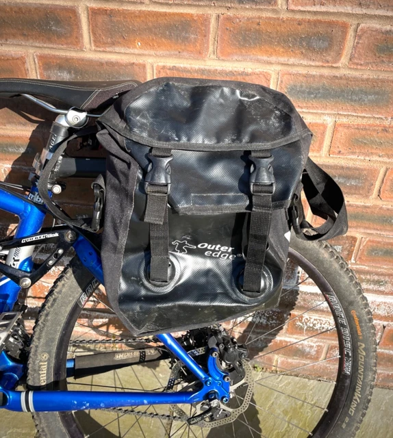 BIKE BAG AND rear-rack back pannier - Waterproof Outeredge Bag £21.04 ...