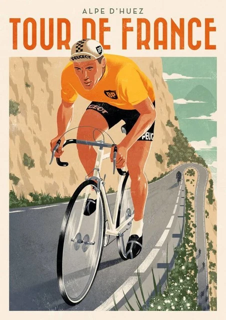 CYCLING BIKE TOUR France Metal Signs Man Cave Vintage Retro Wall Art ...