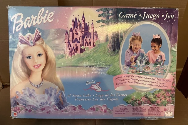 RARE 2003-BARBIE OF Swan Lake-Princess Fantasy Board Game-Tiaras-Mattel ...