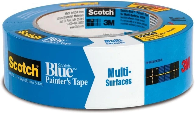 3M SCOTCH-BLUE 2090 Safe-Release Crepe Paper Multi-Surfaces Painters ...