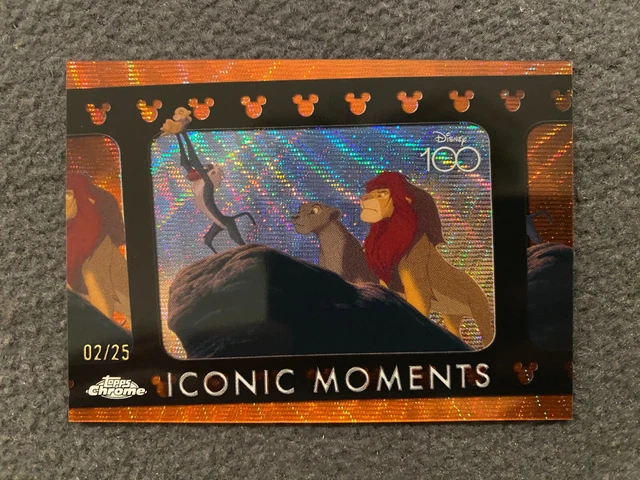 TPPS CHROME DISNEY 100 Roi Lion Circle of Life /25 iconic Moments wave ...