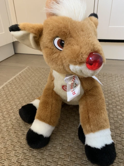 THE RUDOLPH COMPANY - Light Up Singing Red-Nosed Reindeer - Soft Plush ...