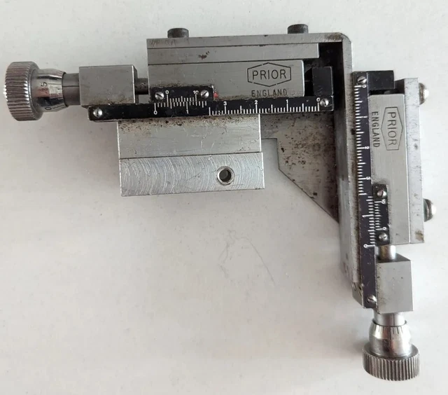 PRIOR MICROSCOPE Y Z Stage Attachment Dual Mechanical £39.99 - PicClick UK