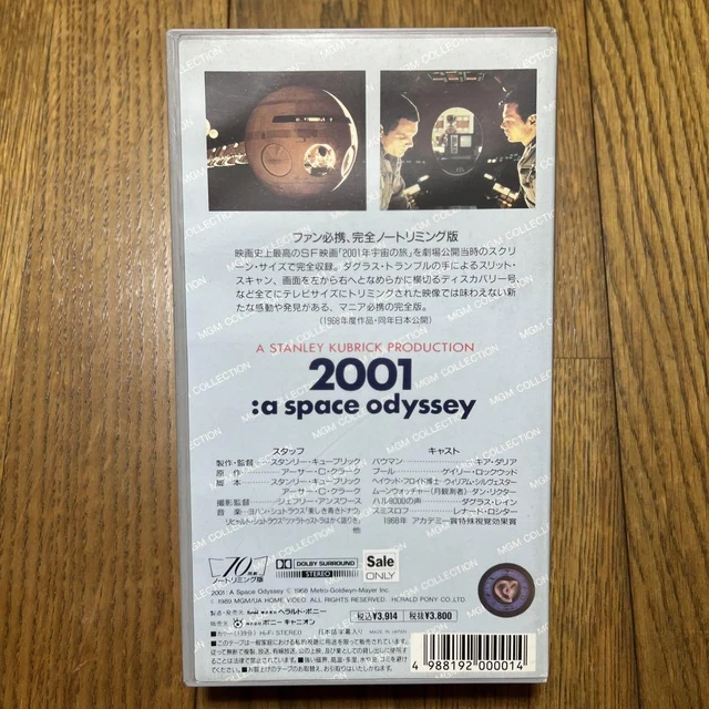 2001: A SPACE Odyssey VHS 1968 Kubrick Sci-Fi Movie Film £87.00 ...