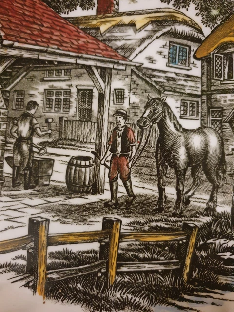 MERRIE OLDE ENGLAND, Hostess Tableware, Ironstone Plate. Genuine hand ...