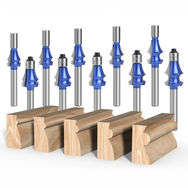 ARCHITECTURAL FURNITURE EDGE Molding Frame Router Bit Profile 1/4" 6mm ...
