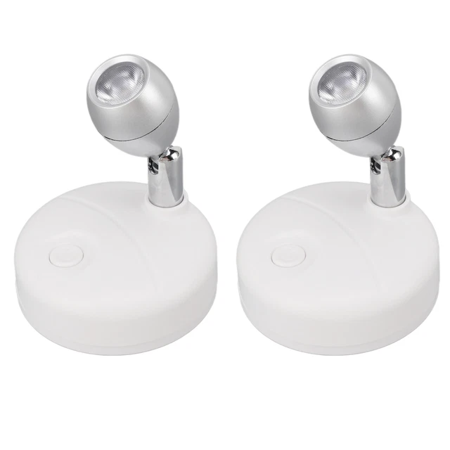 2 PACK LED Spot Lights Indoor RGB Wireless LED Spotlight Battery £15.24 ...