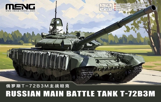1:72 RUSSIAN MAIN Battle Tank T-72B3M MENG very fine EUR 14,00 ...