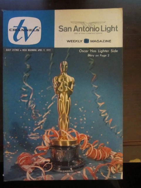 TV GUIDE CHANNELS Regional Magazine April 1972 Oscars Patton George C ...