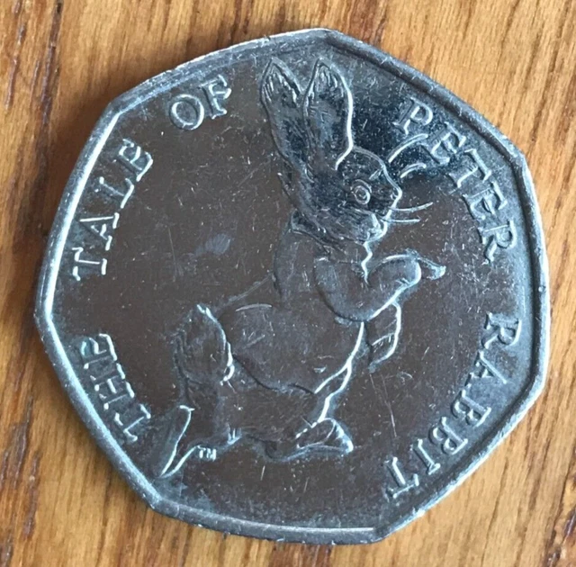 RARE 50P COIN - The Tale Of Peter Rabbit 2017 £1.99 - PicClick UK