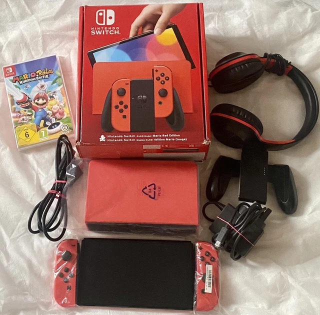 NINTENDO SWITCH OLED Console - Mario Red Edition - Boxed With Extras £ ...