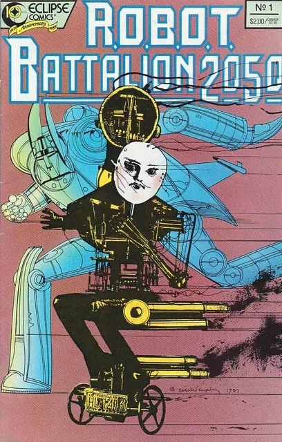 R.O.B.O.T. BATTALION 2050 #1 Comic 1988 - Eclipse Comics $9.99 - PicClick AU