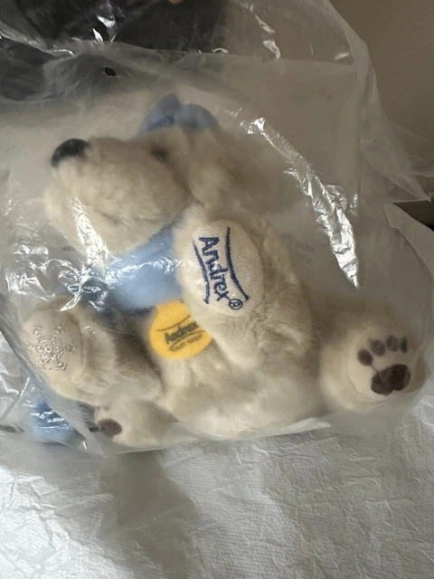 ANDREX PUPPY PLUSH Soft Toy- NEW In Bag- Vintage- Puppy Toy With Hat ...