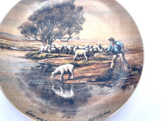 WALTZING MATILDA COLLECTION Cabinet Display PLATE John Cornwall Webb ...