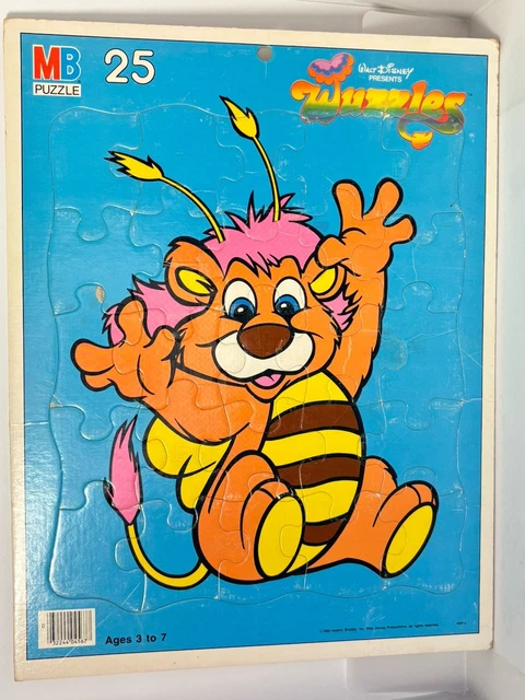 DISNEY WUZZLES FRAME Tray Puzzle, Genuine Vintage Disneyana Americana £ ...