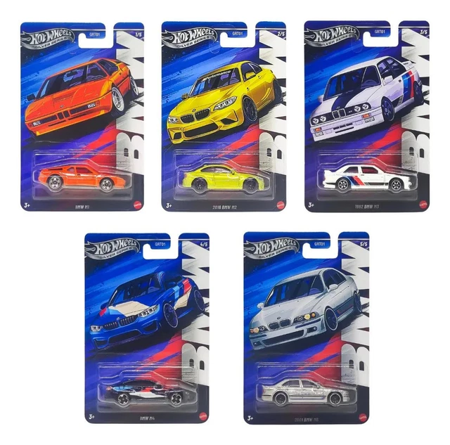 1:64 HOT WHEELS 2025 Silver Series BMW M SET 5 pcs. GRT01-979N BMW M5 ...