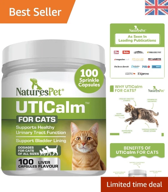 NATURAL CAT CYSTITIS Relief with UTICalm 100 Sprinkle Capsules ...