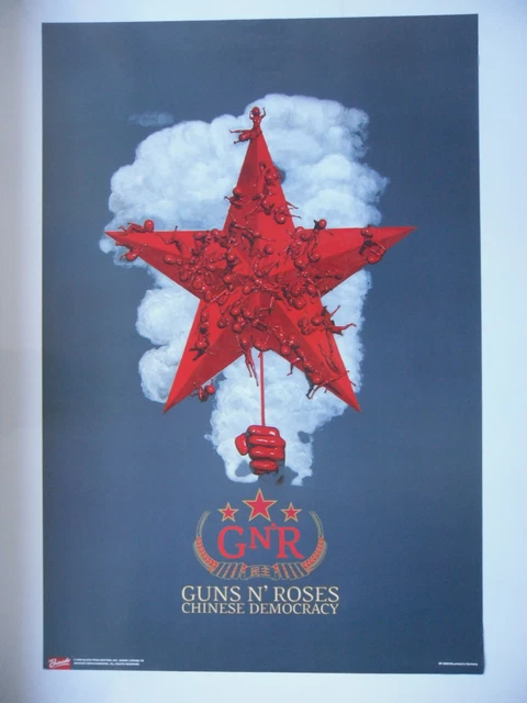 GUNS N ROSES CHINESE DEMOCRACY poster dimension environ 61 x 91 cm G N ...
