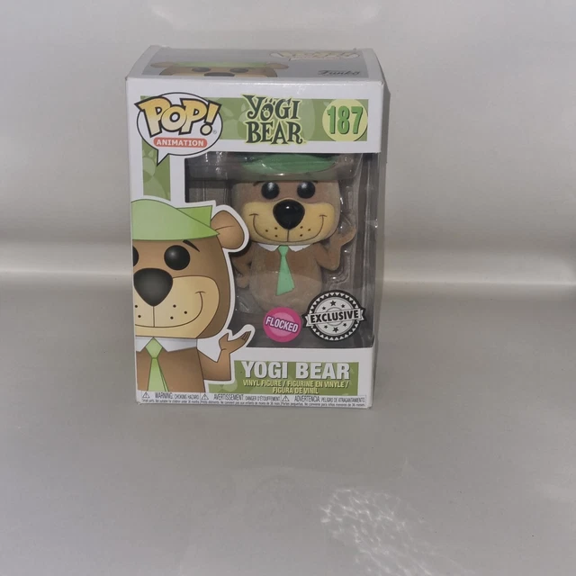 YOGI BEAR FLOCKED Exclusive Hanna Barbera POP! Animation #187 Vinyl ...