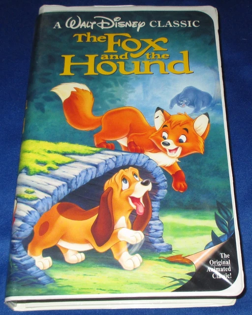 DISNEY'S THE FOX and THE HOUND (1994) RARE diamant noir classique VHS ...