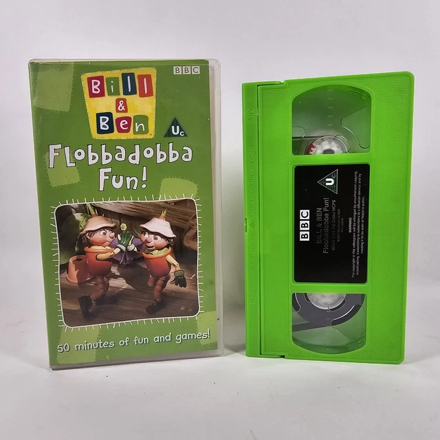 BILL & BEN Flobbadobba Fun VHS Cassette Tape Green BBC 2000 £12.99 ...