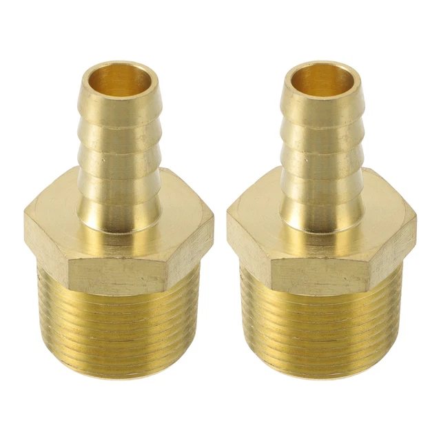 RACCORDS TUYAU LAITON 1/2" 3/4" filetage mâle NPT pour air eau huile ...