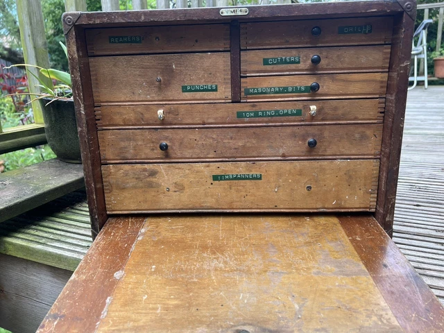 VINTAGE EMIR ENGINEERS 8 Drawers Toolmakers Toolbox Cabinet For ...