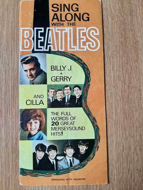 VINTAGE THE BEATLES Original Official Sing Along With The Beatles ...