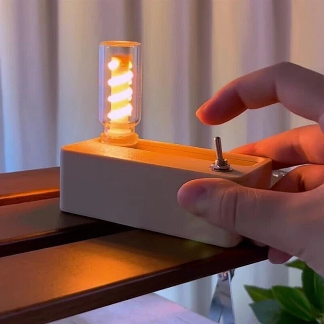 MECHANICAL SENSE MAGNETIC Flip Desk Lamp Creative Jumping Folding Night ...