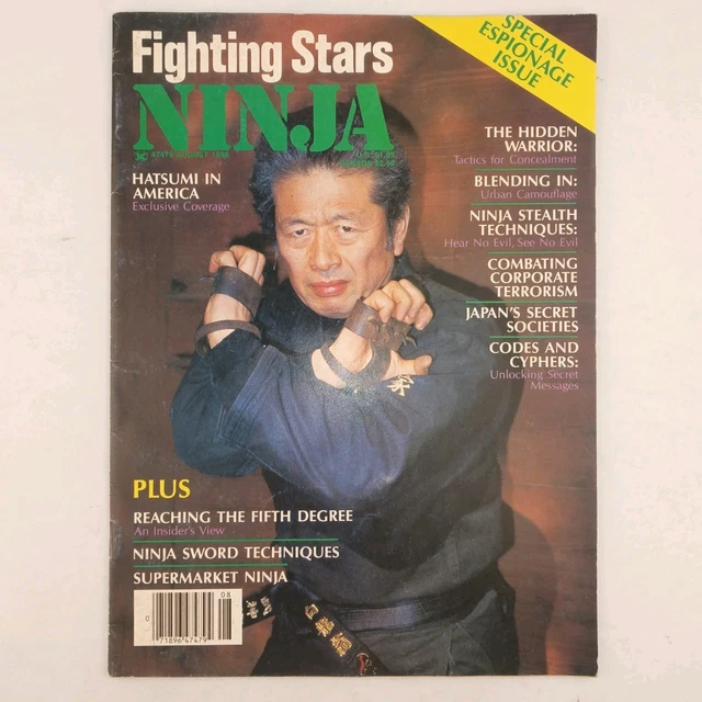 ORIGINAL VTG FIGHTING Stars Ninja magazine Special Espionage Iss ...