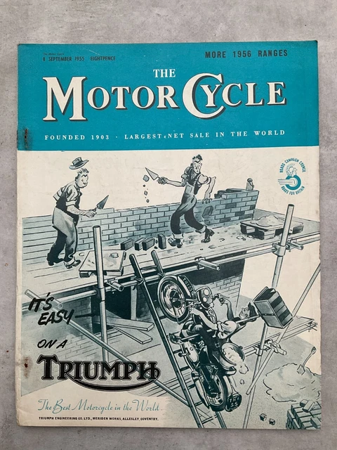 THE MOTOR CYCLE Magazine - 8 September 1955 - Manx GP, James, AMC ...