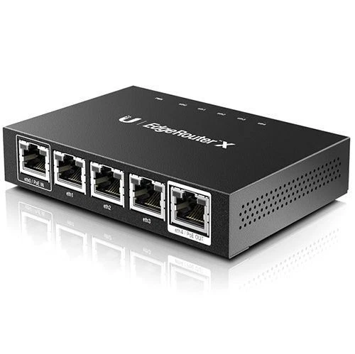 UBIQUITI EDGEMAX EDGEROUTER X 5-port Gigabit Ethernet w/PoE Passthrough ...
