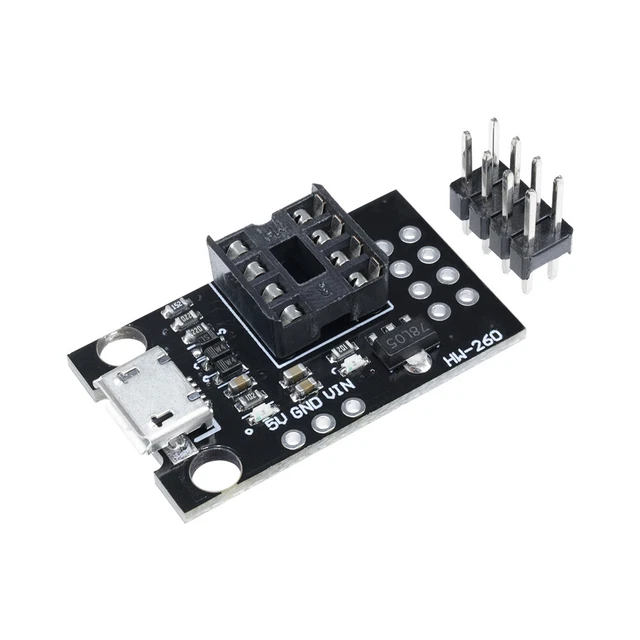 DEVELOPMENT PROGRAMMER BOARD for ATtiny13A/ATtiny25/ATtiny45/ATtiny85 ...