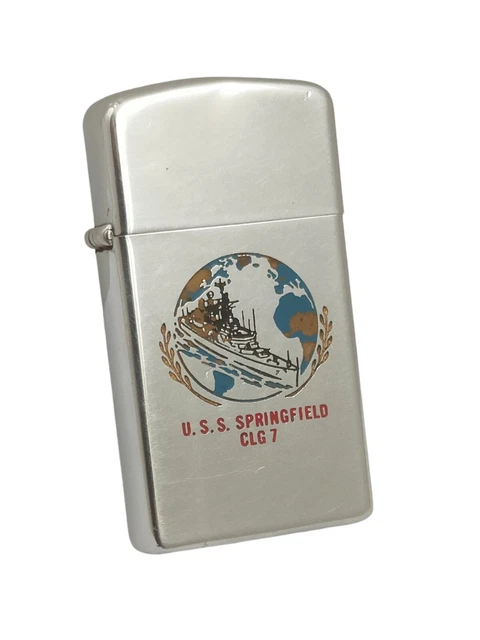 BRIQUET ZIPPO SLIM U.S.S. SPRINGFIELD CLG-7 EUR 39,00 - PicClick FR