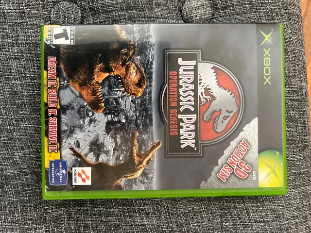 JURASSIC PARK OPERATION Genesis Microsoft Original Xbox Case & Game ...
