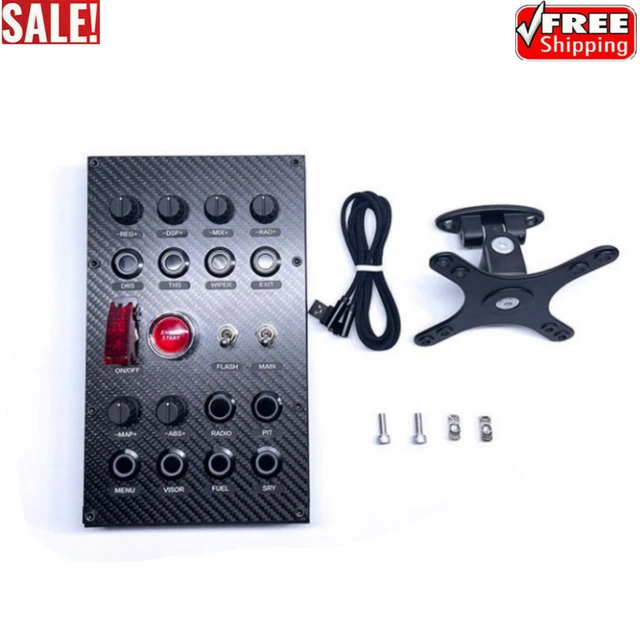SIMDT BUTTON BOX SIM Racing Control Box Racing Simulator with Carbon ...