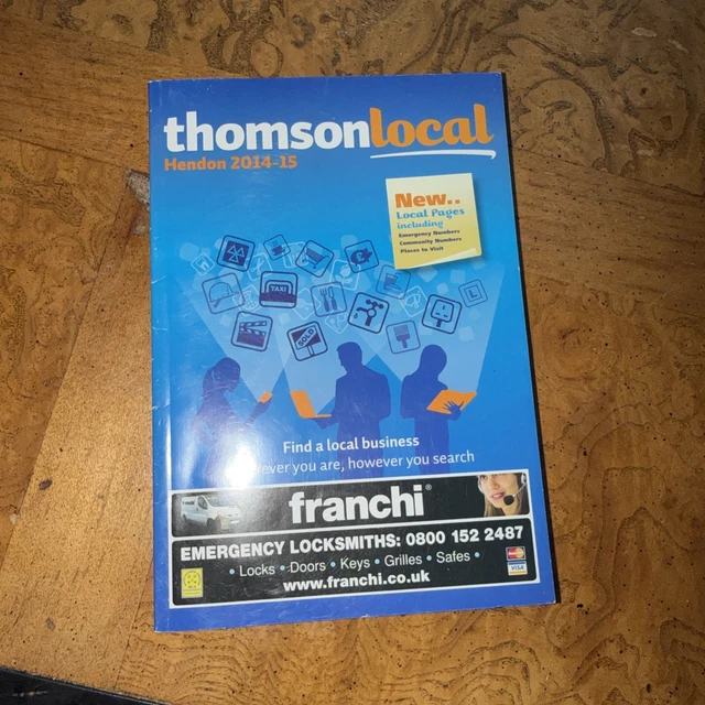 THOMSON LOCAL HENDON 2014/ 2015 Paperback Phone Book £12.94 - PicClick UK