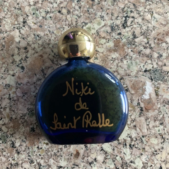 VINTAGE NIKI DE Saint Phalle Cobalt Blue Miniature Perfume Bottle 1/4 ...