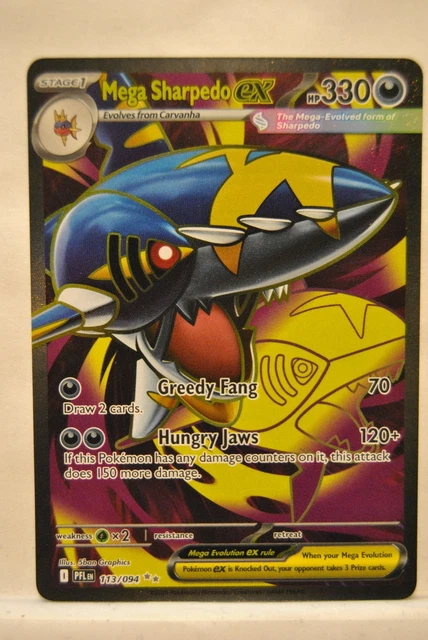 POKEMON: PHANTASMAL FLAMES: Mega Sharpedo EX #113 Full Art £5.32 ...