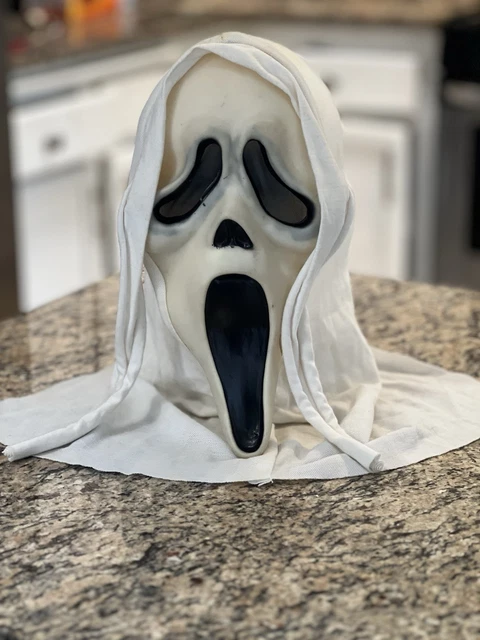 RARE GEN 1 White Shroud Ghost Face Mask – Fun World Fantastic Faces ...