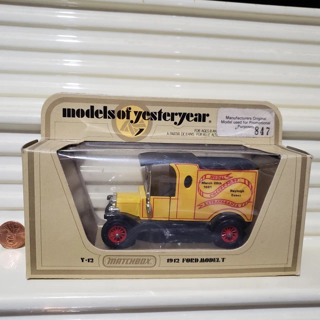 LESNEY MATCHBOX 1981 Code 2 Yesteryear Y12 RAYLEIGH TOY MEET Model T ...