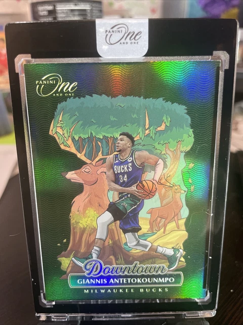 2022-23 PANINI ONE And One GIannis Antetokounmpo Downtown #5 Bucks Case ...