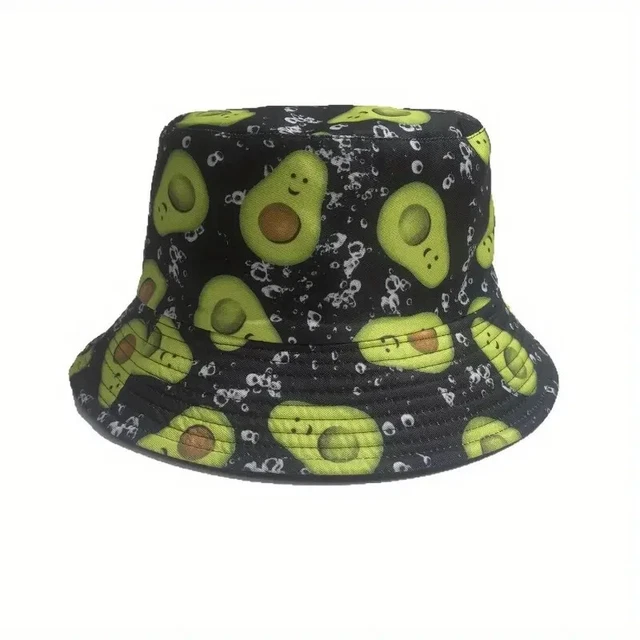 AVOCADO UNISEX REVERSIBLE Bucket Hat Black Funeral Head Sun Protection ...
