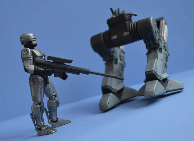 ROBOCOP & BATTLE Damage ED209 Leg Version (6.4cm height!) Kotobukiya ...