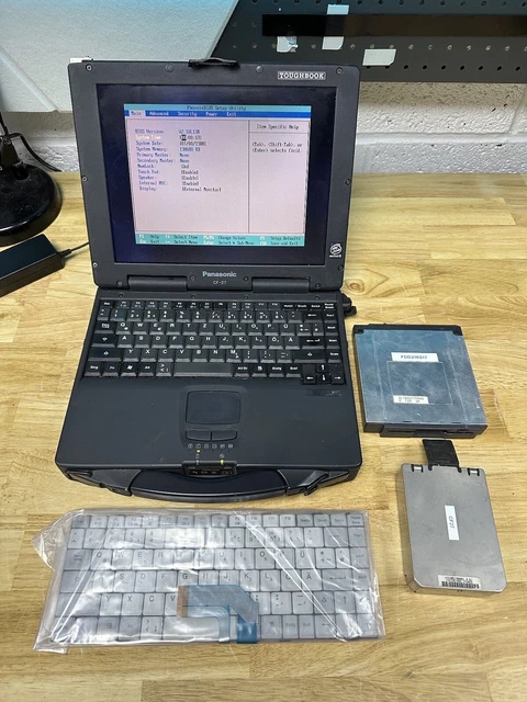 PANASONIC TOUGHBOOK CF-27 Retro Militär/Polizei unzerstörbarer Laptop ...