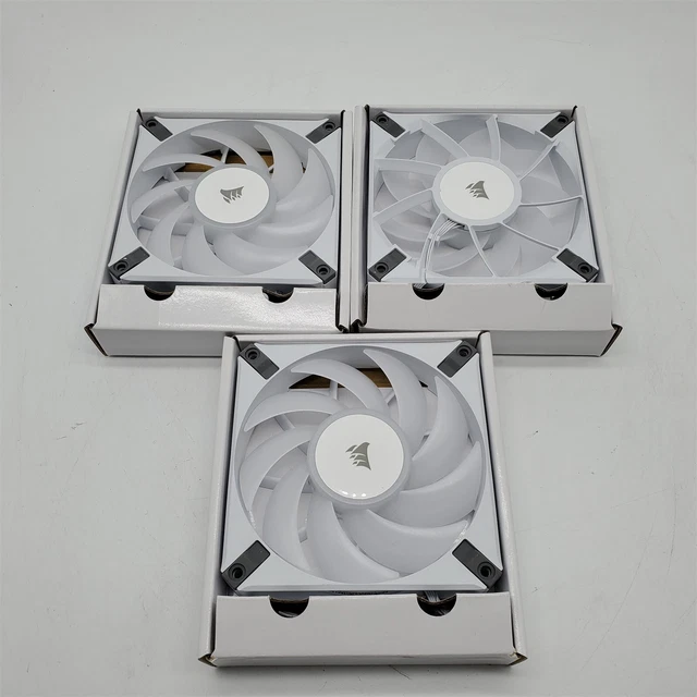 CORSAIR ICUE AF120 RGB Elite 120mm PWM Triple Fan Kit - Eight RGB LEDs ...