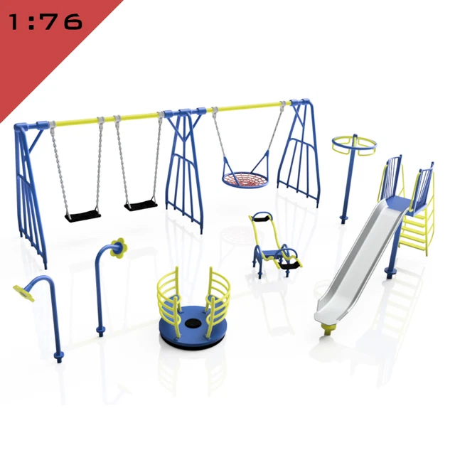 PLAYGROUND EQUIPMENT 1:76 Scale, OO gauge Miniature Diorama Model ...