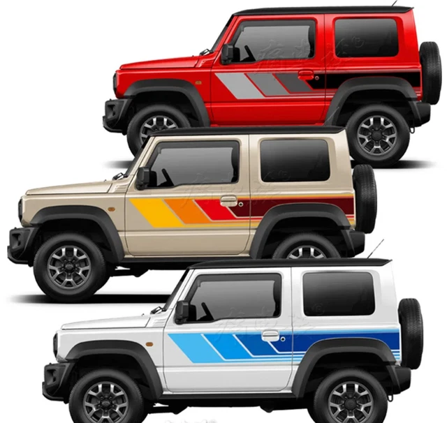 SUZUKI JIMNY DECAL sticker side stripes AWESOME UNIQUE JB74w 2020 ...